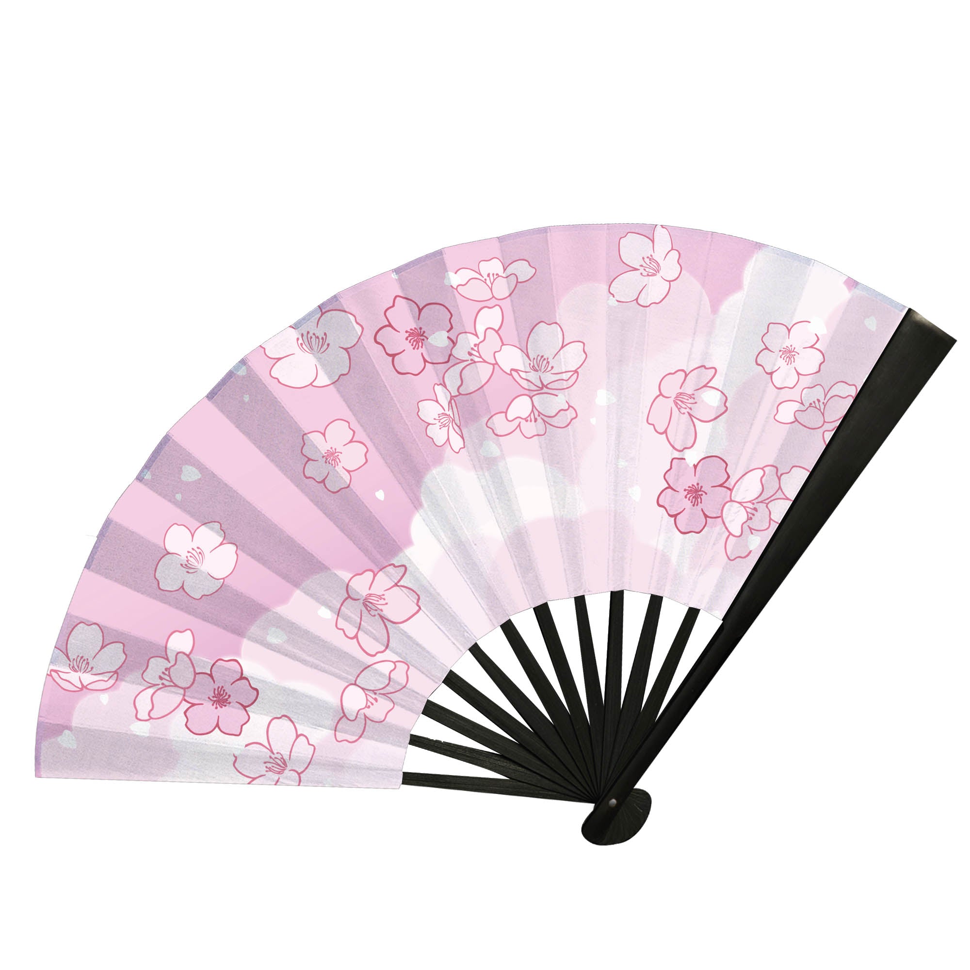 Sakura Clouds Rave Folding Fan | Japanese Cherry Blossom Anime Fan ...